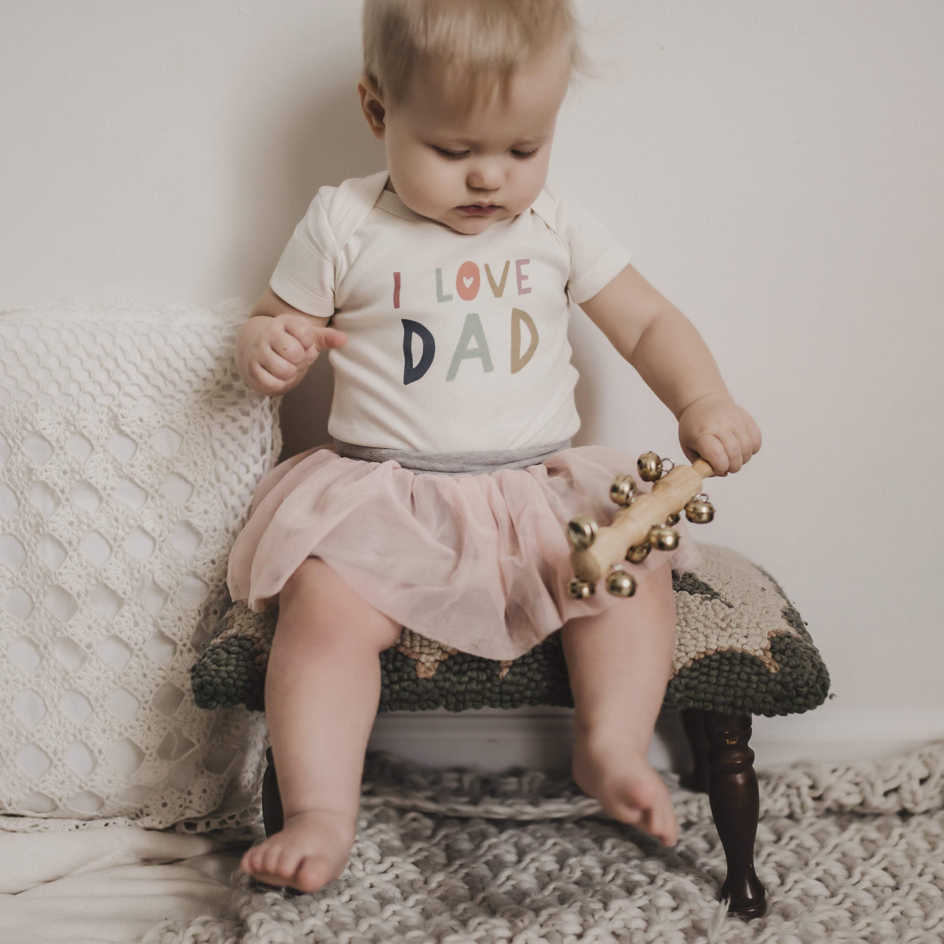 Organic Baby Onesie - I Love Dad | 100% Soft Cotton | Daddy Onesie ...