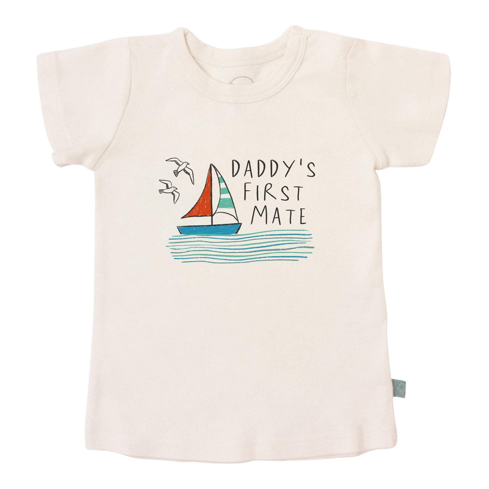 Toddler Graphic Tee - Daddy's First Mate | 100% Organic - Finn + Emma