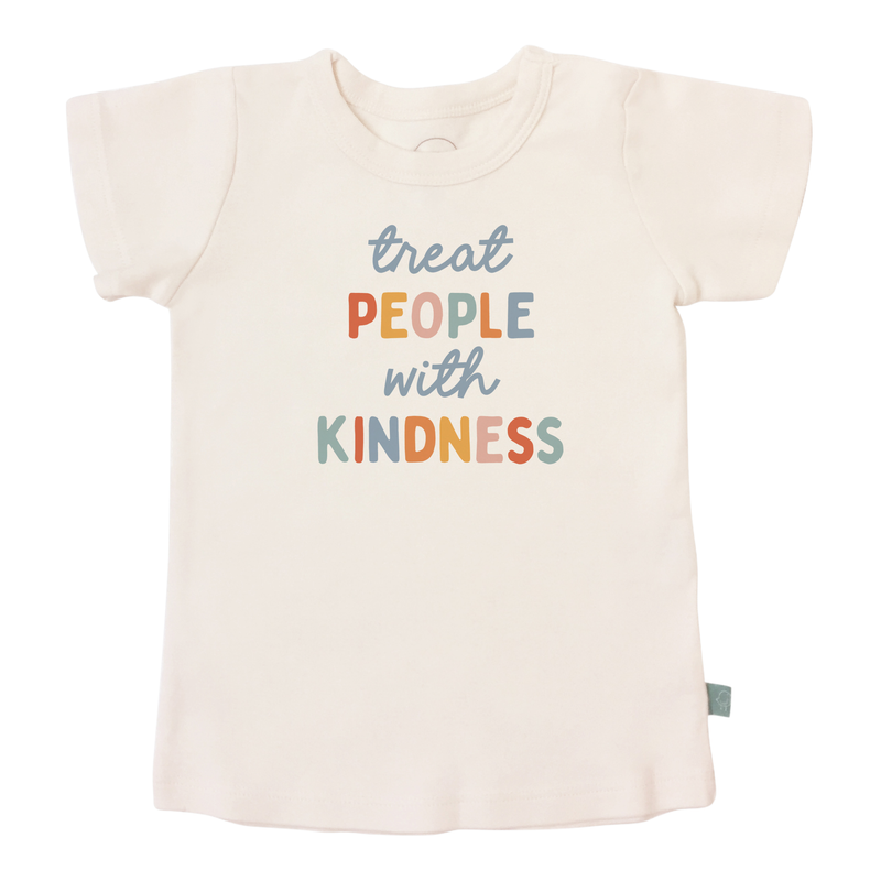 Toddler Graphic Tee - Treat People with Kindness | 100% Organic - Finn ...